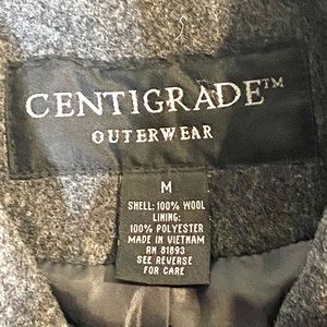 Centigrade | Jackets & Coats | Centigrade Womens Charcoal Gray Wool Pea ...